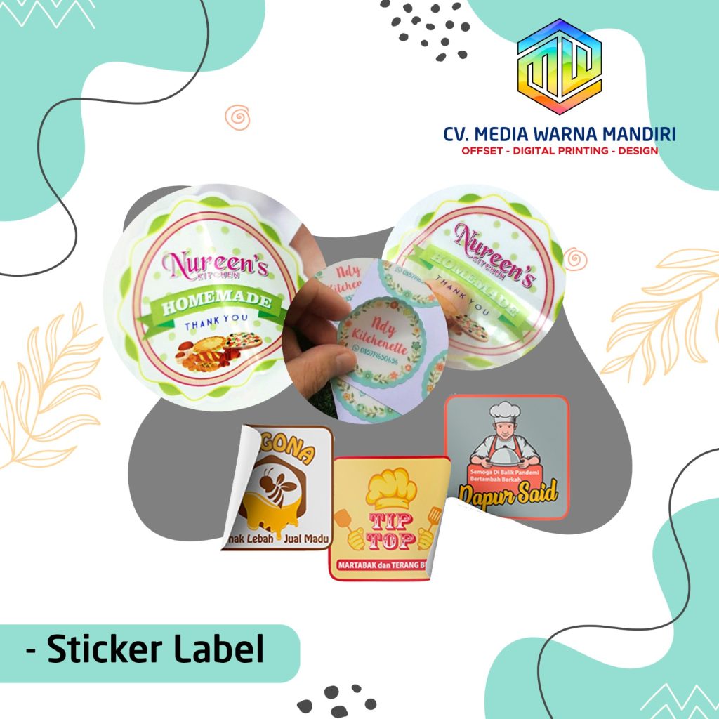 Cetak Stiker Label - Percetakan Bekasi Media Warna Mandiri